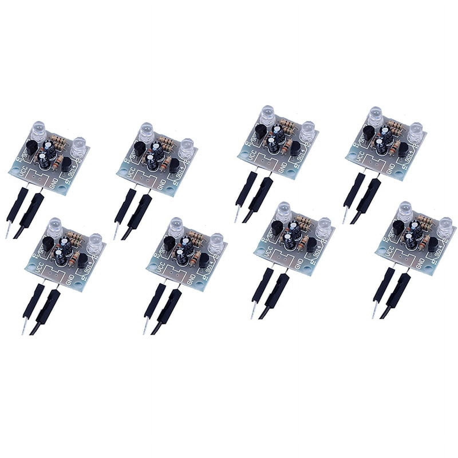 8-Piece Set 5mm LED Flash DIY Kit Electronic PCB Circuit Welding Skills ...