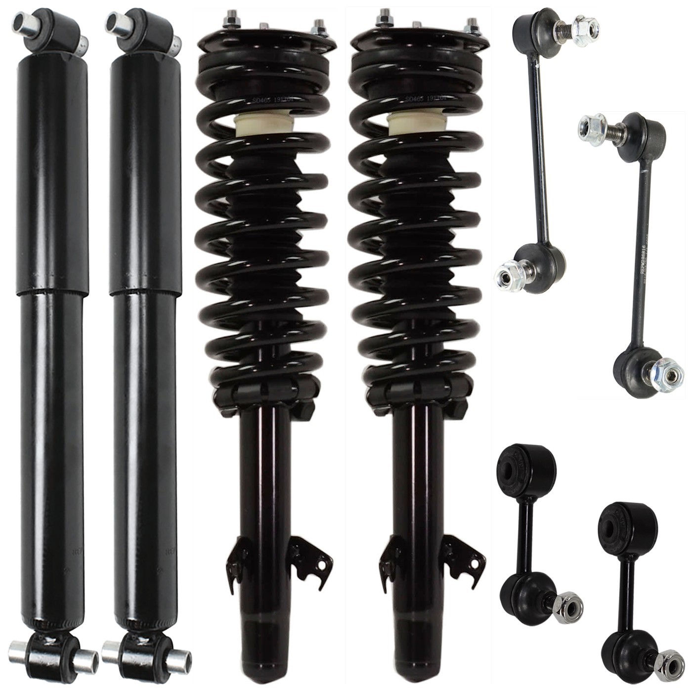 8-Piece Shock and Loaded Strut Bundle for Mazda 6 2003-2008, Left ...