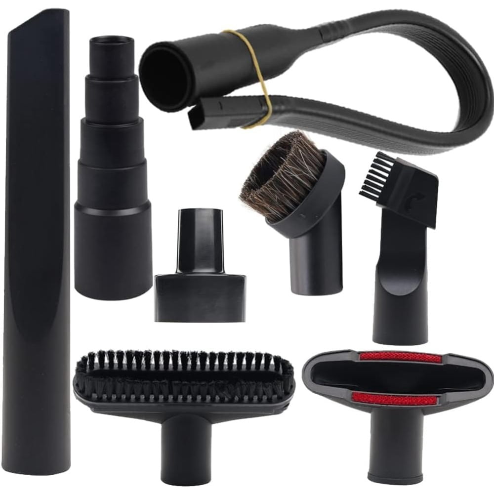 8-Piece Shop Vac Accessories Kit: Hose Adapters & Brushes for Floor ...