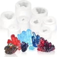 8-Piece Silicone Cluster Resin Mold Set for DIY Crafts, Cake Decorating ...