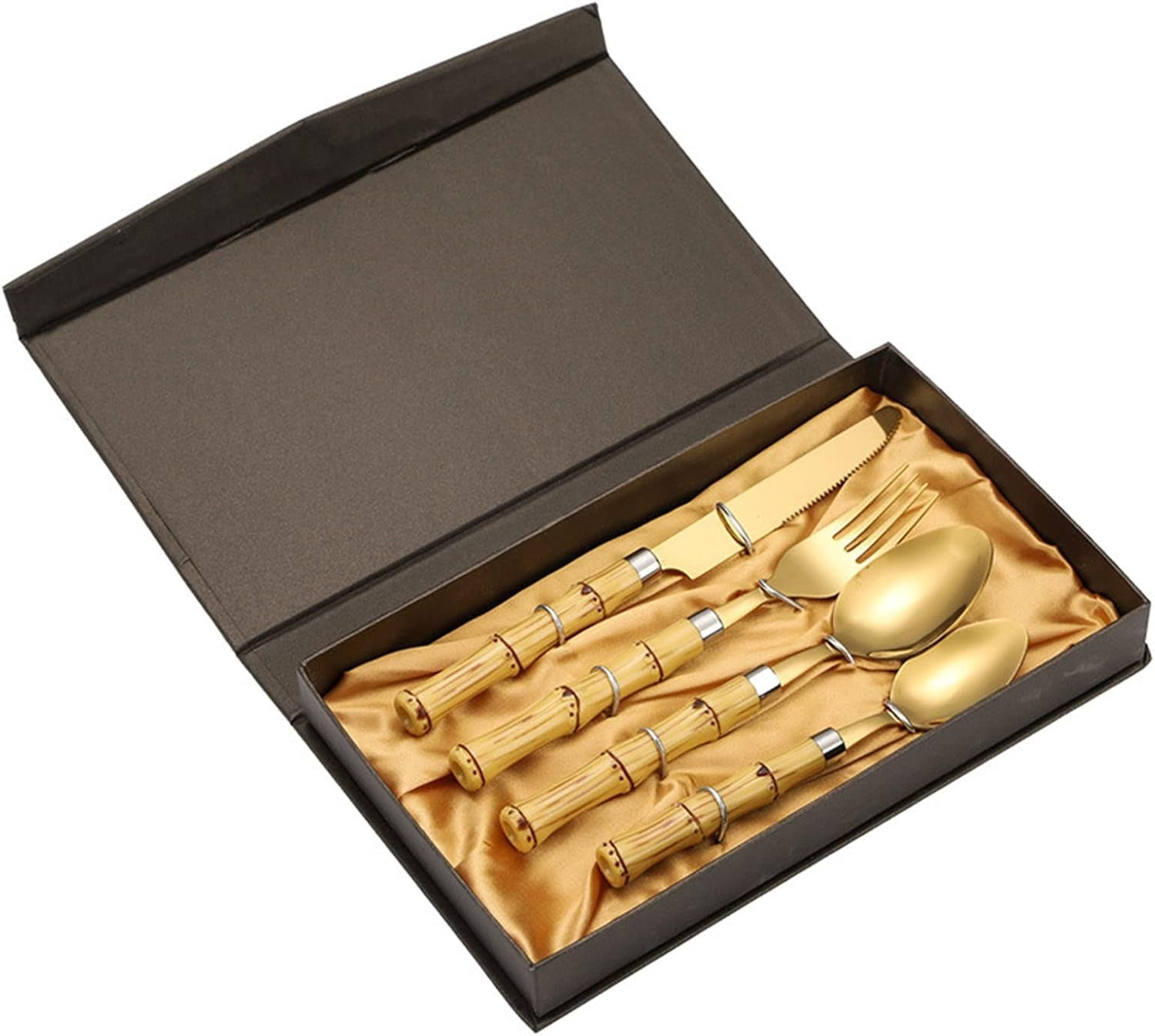 8 Piece Silverware Set Service for 2 ,Premium Stainless Steel Flatware ...
