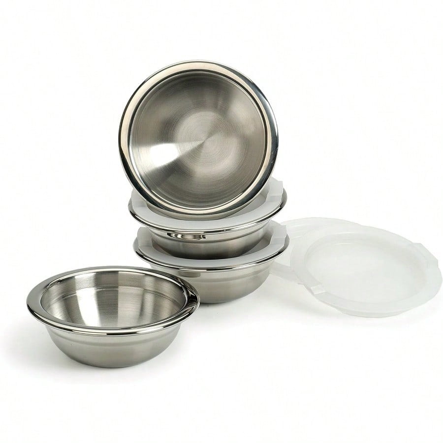 8 Piece Stainless Steel Prep Bowls Set with Lids Model Number: PREP-8 ...