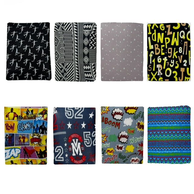 "Book Sox 8-Piece Jumbo Stretchable Textbook Covers, Solid Colors, Fits ...