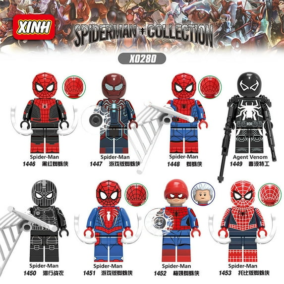 8-Piece Superhero Series 1.7-Inch Action Figures, Classic Anime & Movie ...