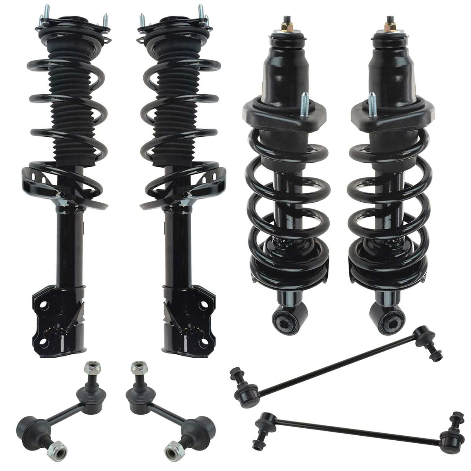 8 Piece Suspension Kit Complete Loaded Strut Assemblies w/ Sway Bar End ...