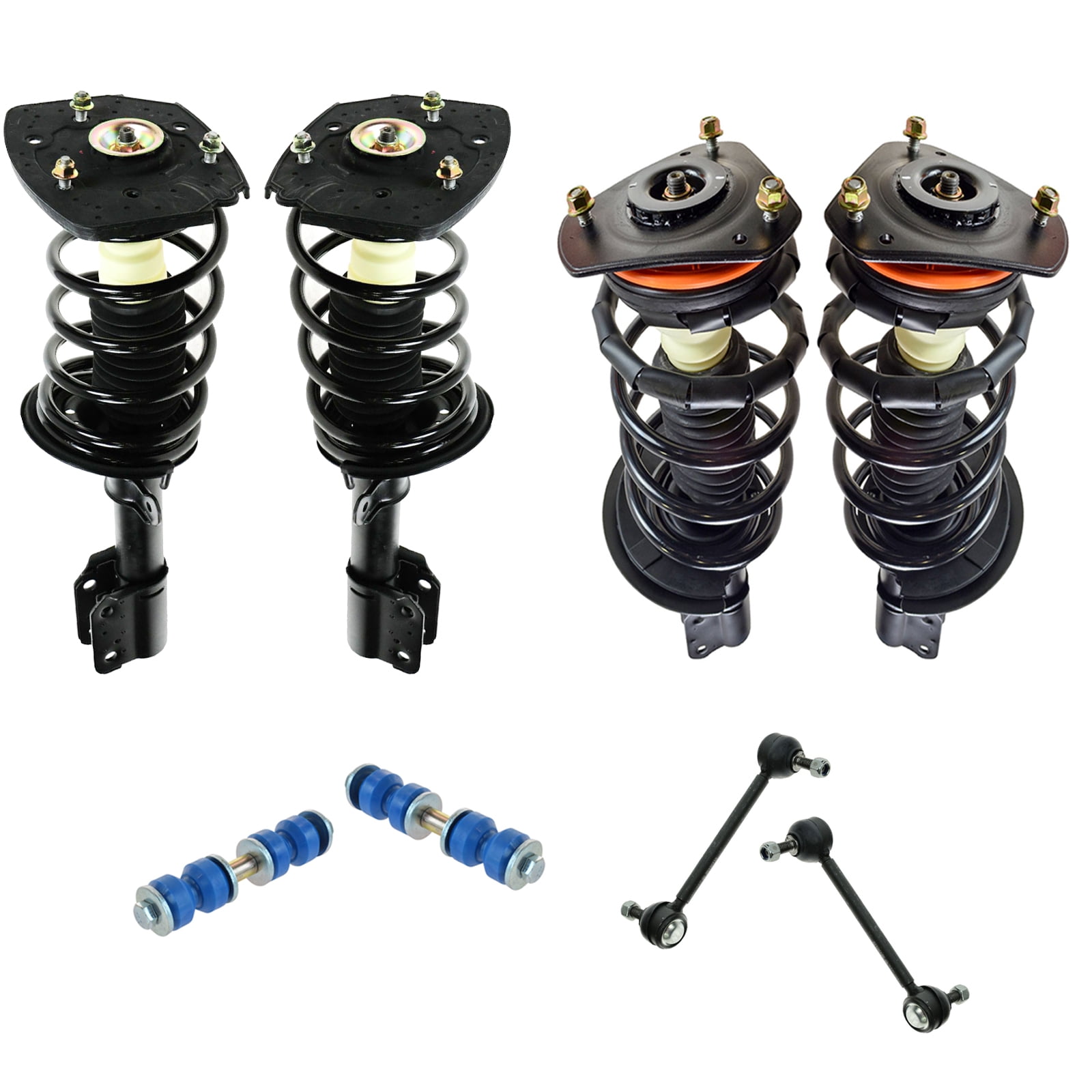 8 Piece Suspension Kit Complete Loaded Strut Assemblies w/ Sway Bar End ...