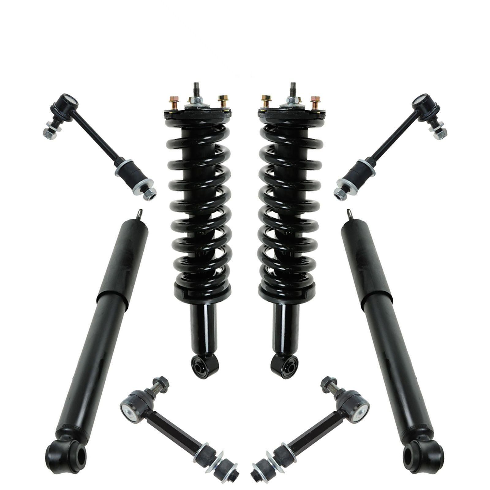 8 Piece Suspension Kit Complete Strut Assemblies Shock Absorbers Sway ...
