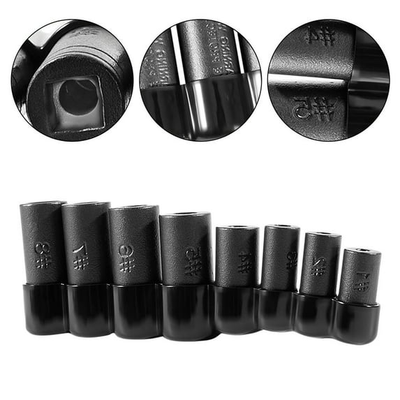 8-Piece Tap Socket Set for 14 & 38 Drive - for Durable, Versatile, Easy ...