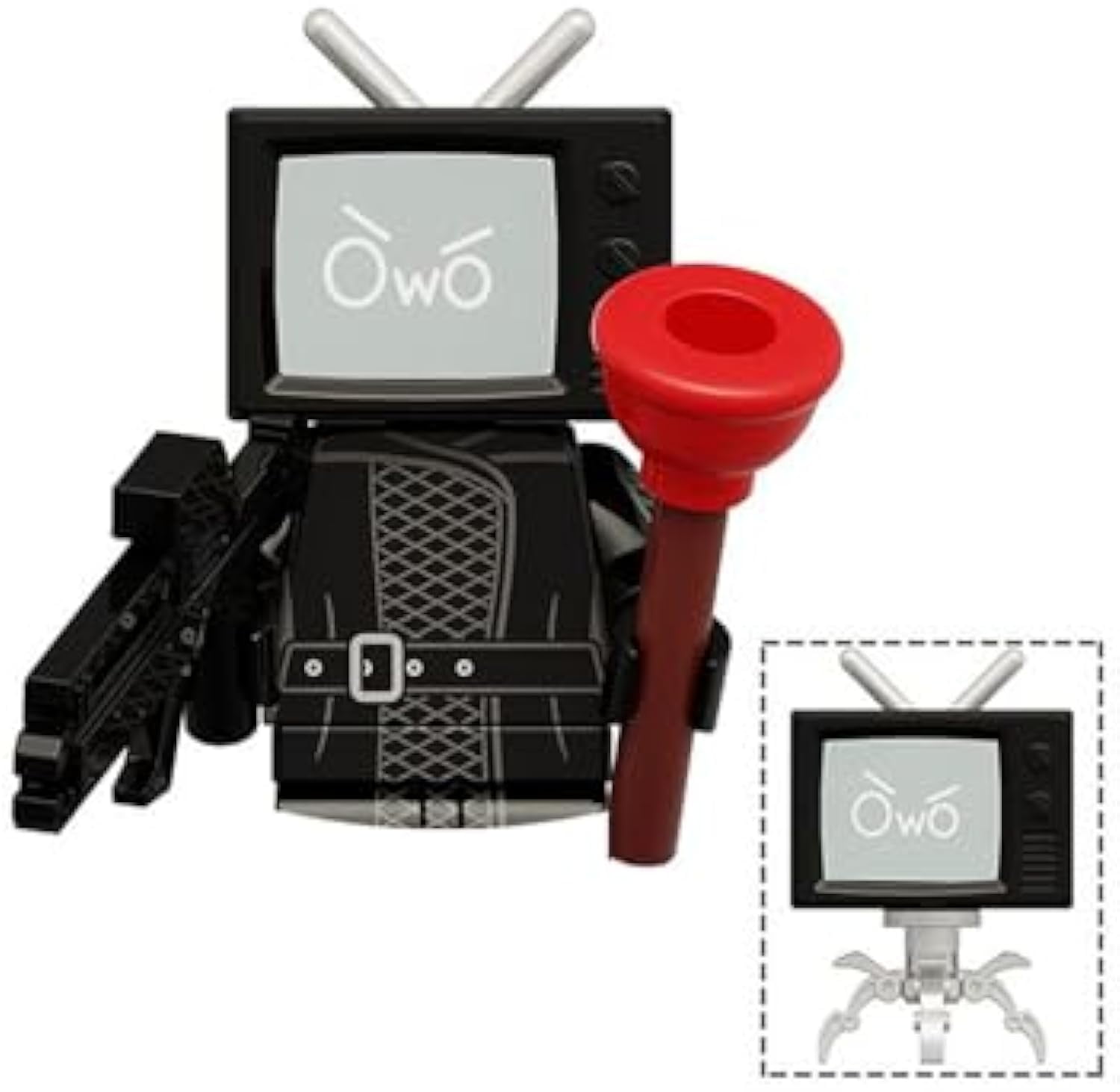 8-Piece Toilet Man Toy Building Block Set, Titan Speaker/Monitor Man/TV ...