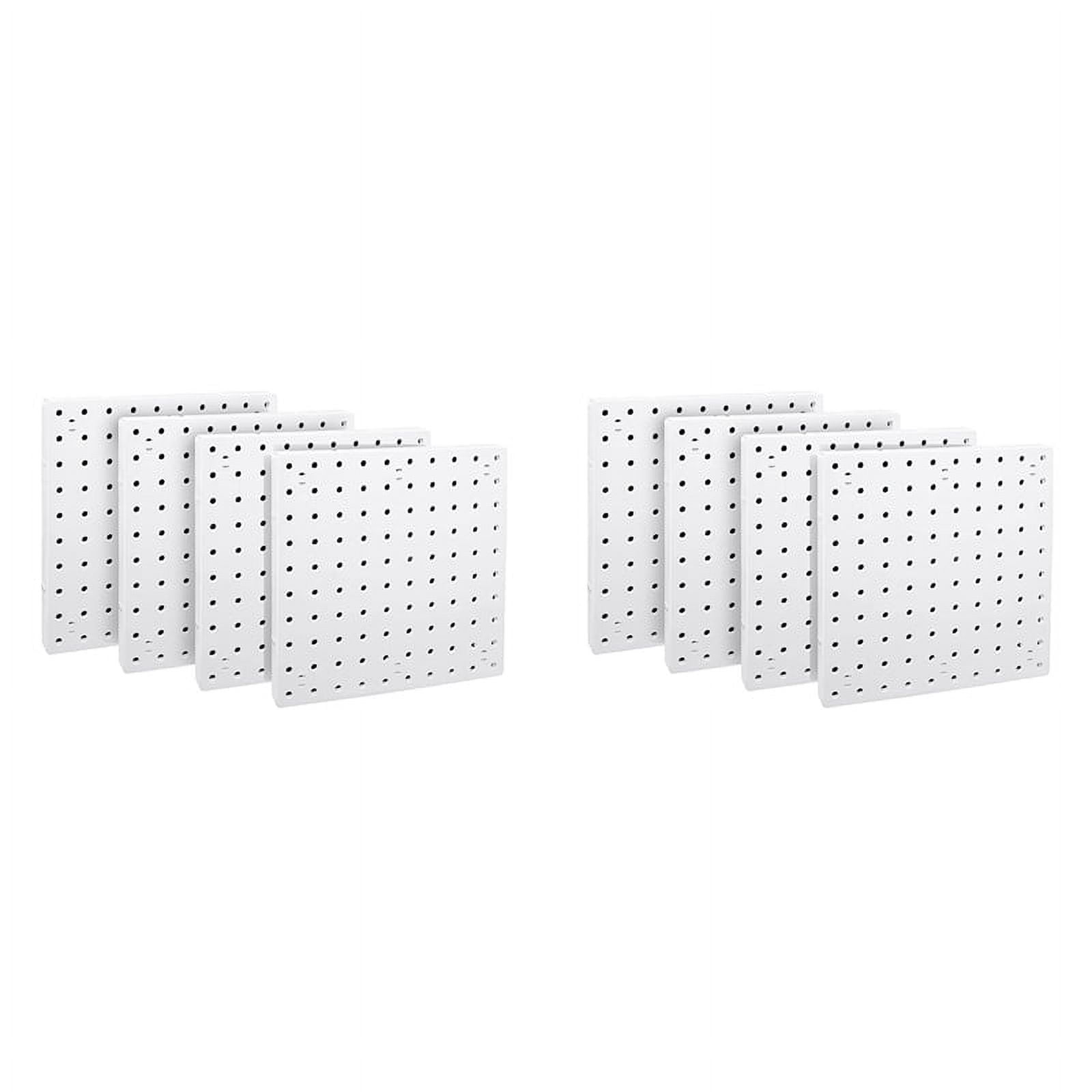 8 Piece Wall Organizer, White Wall Hanging, for Craft Room, Garage ...