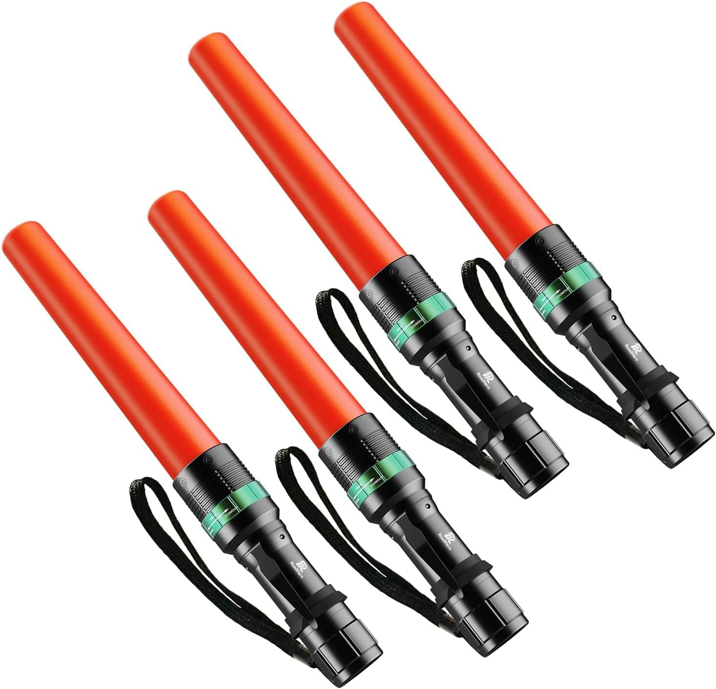 8 Pieces 11 Inch Traffic Wand with Strobe Modes LED Safety Signal ...