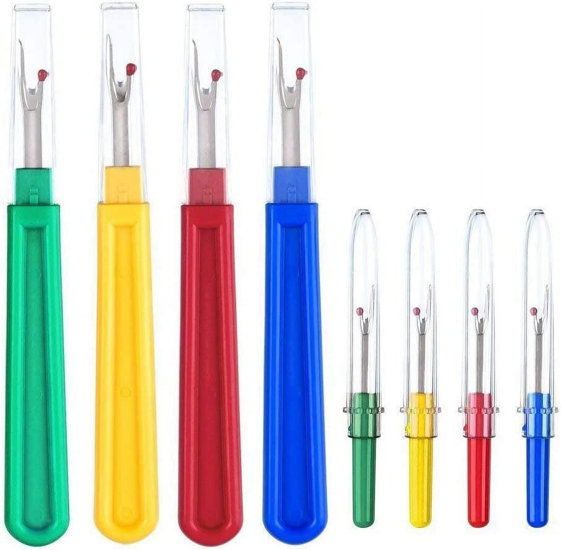 8 Pieces 2.6"/5.5" Plastic 2 Sizes Seam Ripper Thread Remover Kit fit ...
