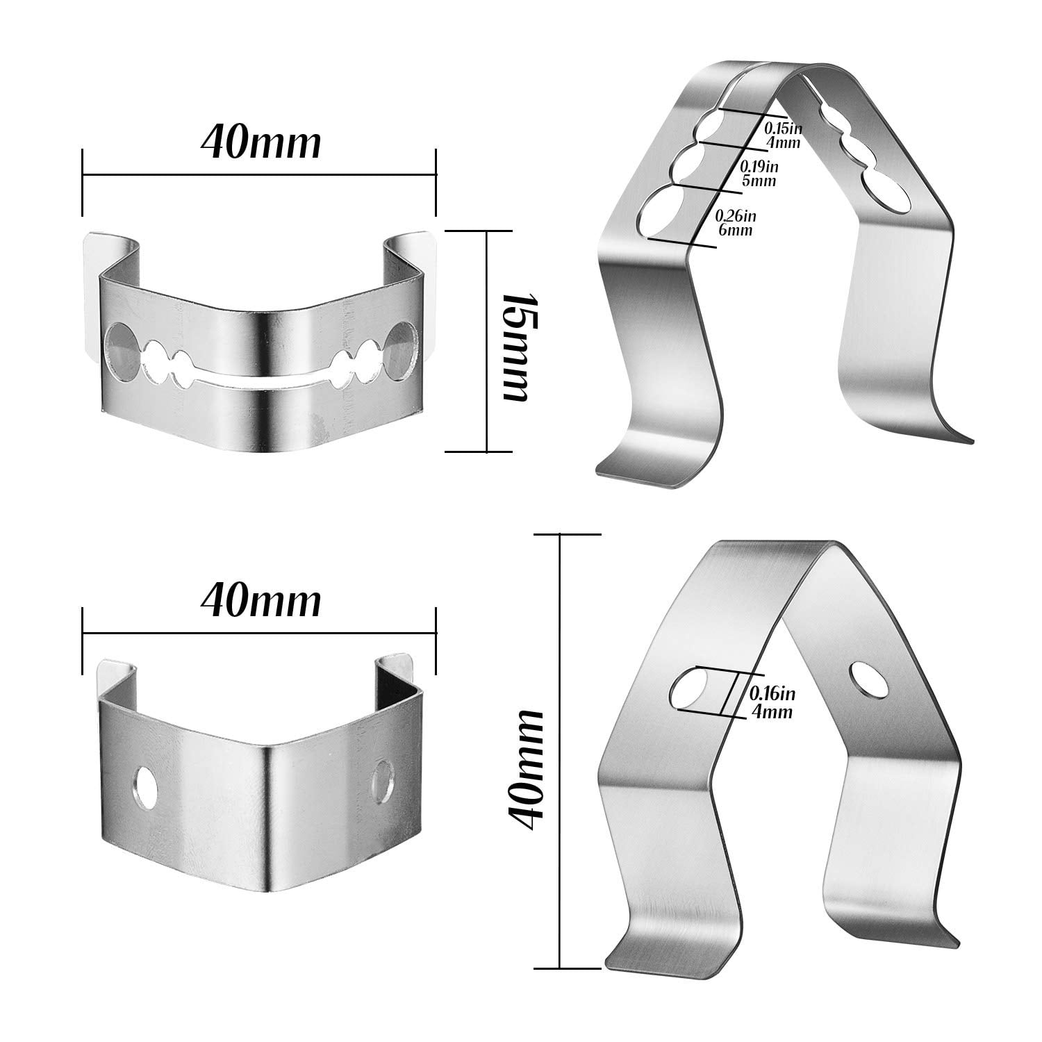 8 Pieces 2 Styles Probe Holder Clip Meat Grill Temp Probe Clip Barbecue ...