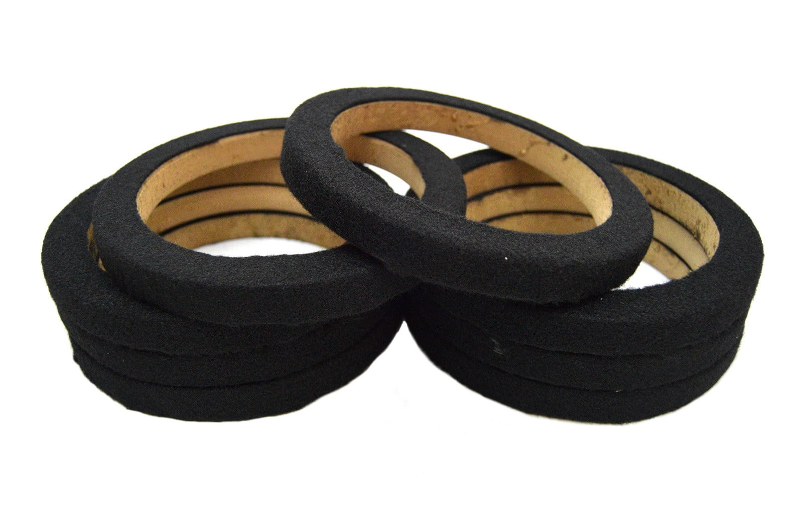 8 Pieces 6" MDF Speaker Ring Mounting Spacer Custom Car Audio Black ...