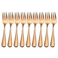 8 Pieces Appetizers Desert Forks, Stainless Steel 3-tine Cocktail Mini ...