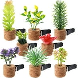 8 Pieces Artificial Plant Air Vent Clips Succulents with Essential Oil ...