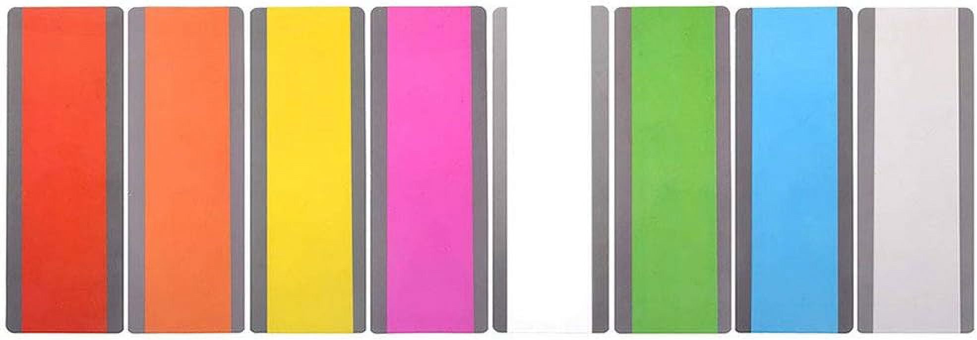 8 Pieces Bookmarks 8 Colors Colorful Plastic Transparent PVC ...