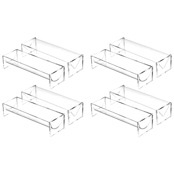 8 Pieces Clear Cracker Tray for Serving Rectangular Cracker Holder ...