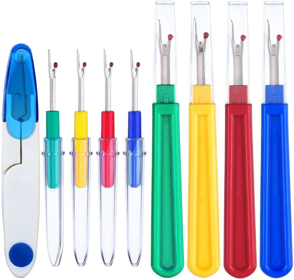 8 Pieces Colorful Seam Ripper 4 Big and 4 Small Handy Stitch Ripper ...