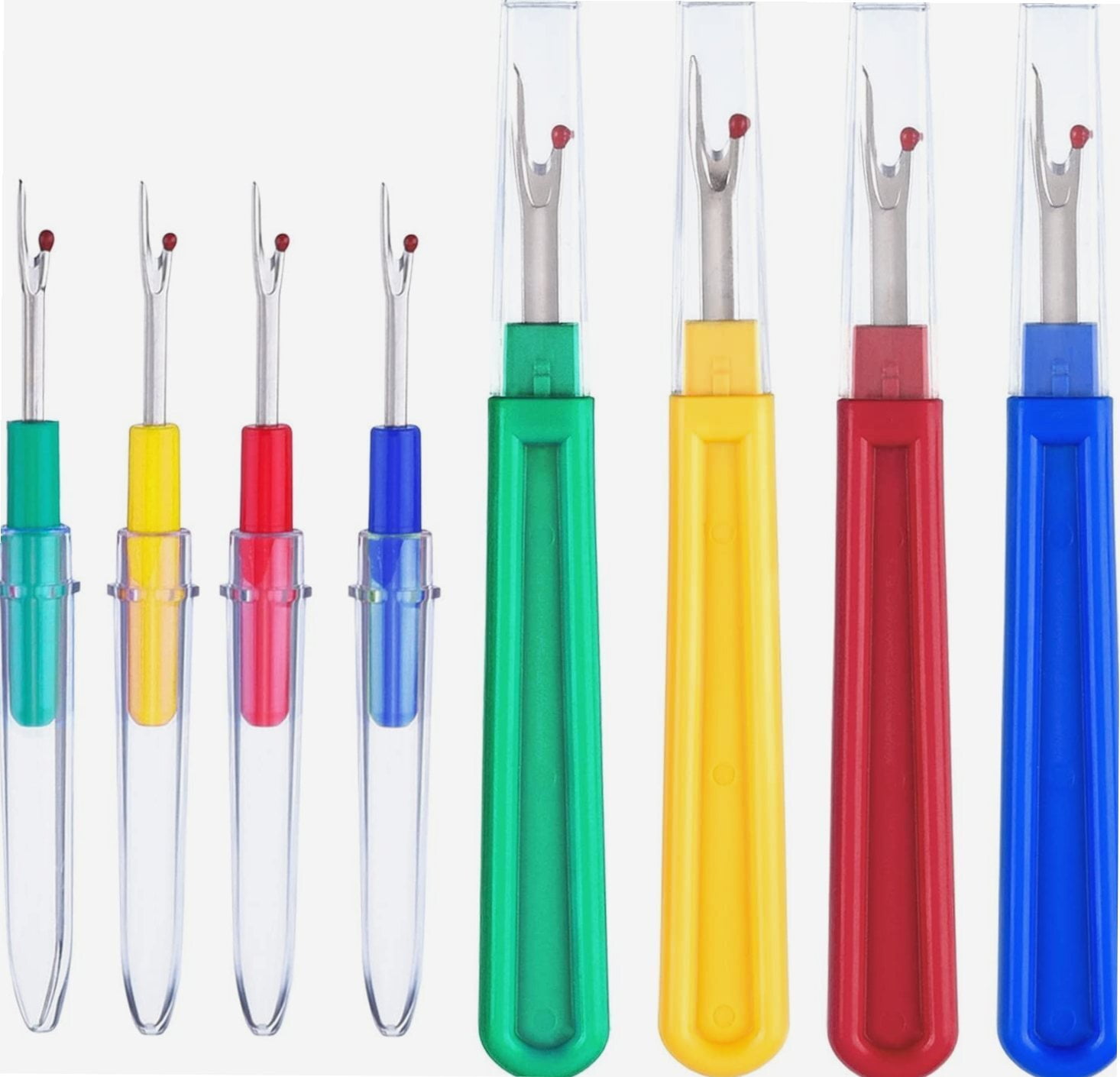 8 Pieces Colorful Seam Ripper 4 Big and 4 Small Stitch Ripper Sewing ...