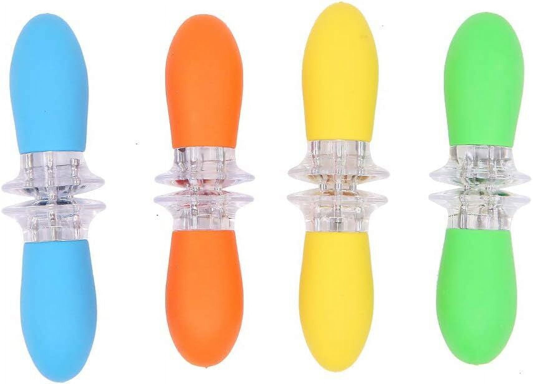 8 Pieces Corn Holders,Stainless Steel Corn Forks with Rubber Handle ...