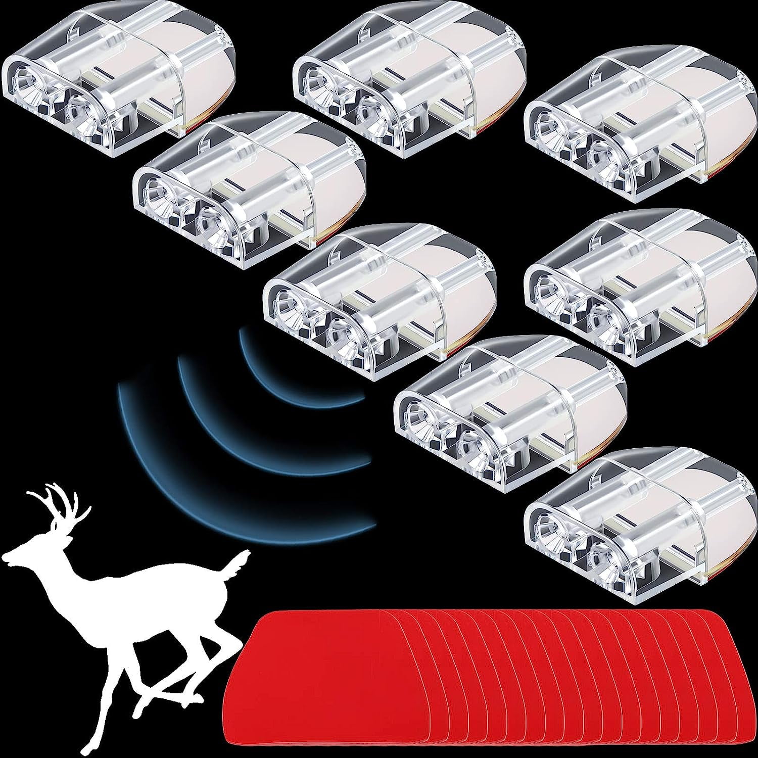 8 Pieces Deer Whistles for Car with Adhesive Tapes Deer Horns Alerts ...