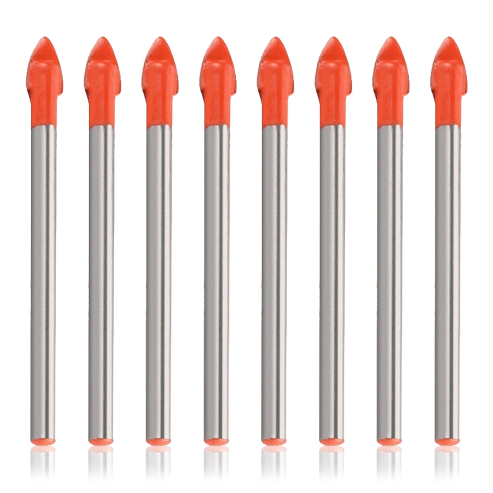 8 Pieces Drill Bits 6mm Glass and Tile Drill Bit Set Tungsten Carbide ...