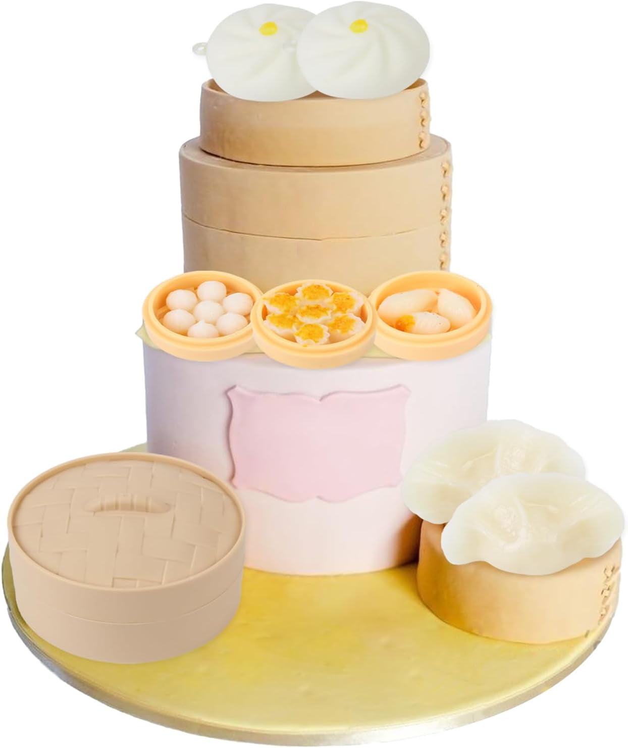 8 Pieces Dumpling Cake Figures Decorations - Cute Dumpling Cake ...