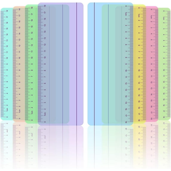 8 Pieces Guided Reading Strips Colored Highlight Strips Overlays and ...