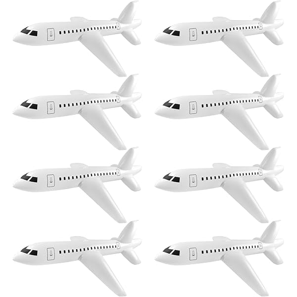 8 Pieces Inflatable Airplane Balloon 40 Inch Large Inflatable Plane ...