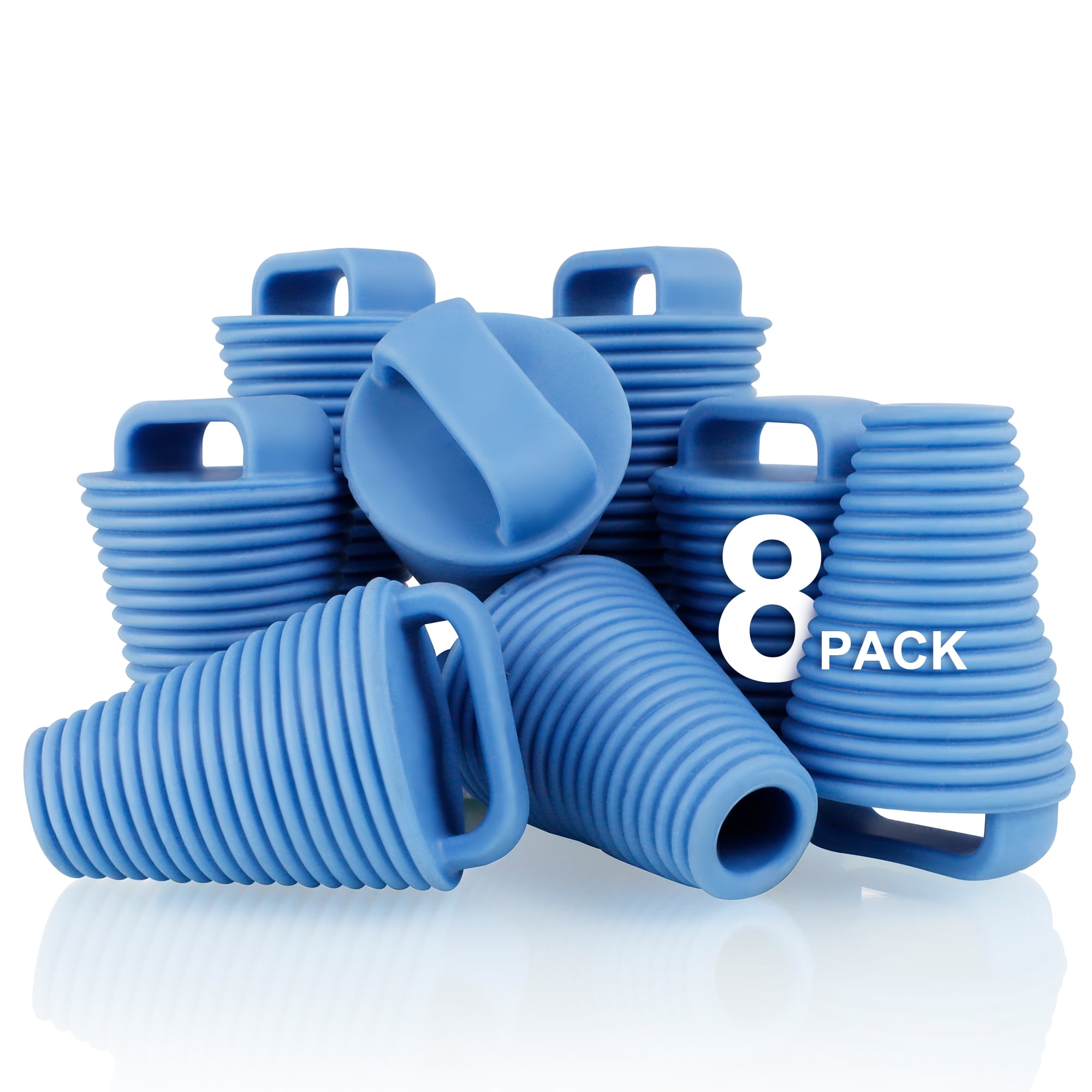 8 Pieces Kayak Scupper Plugs Kit TPE Scupper Plugs Drain Holes Stopper ...