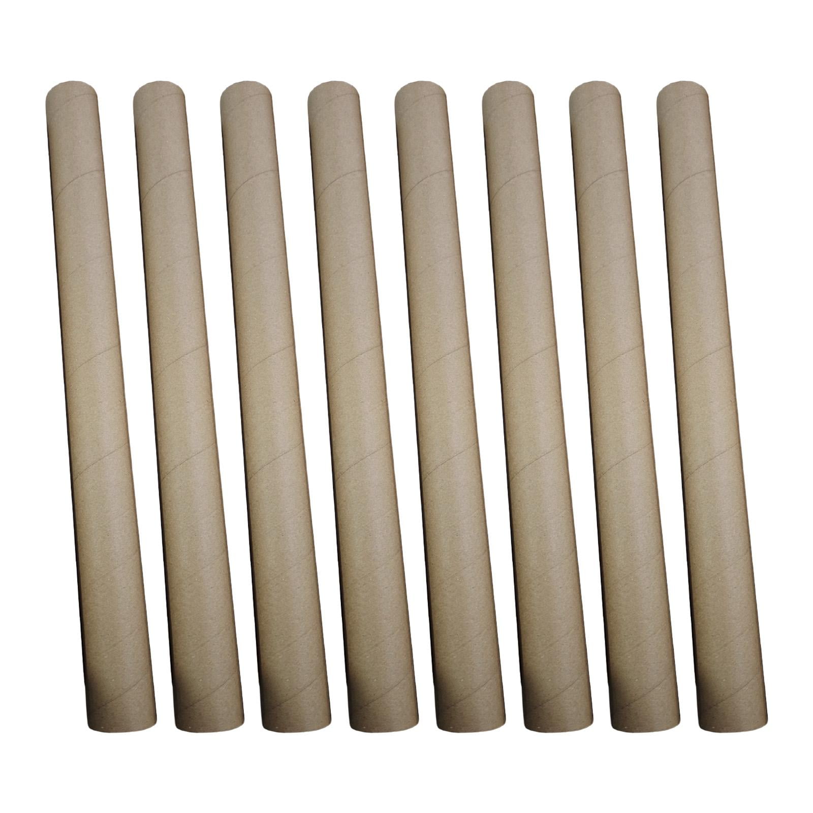 8 Pieces Mailing Tube Poster Tube Craft Rolls Sturdy Paperboard ...