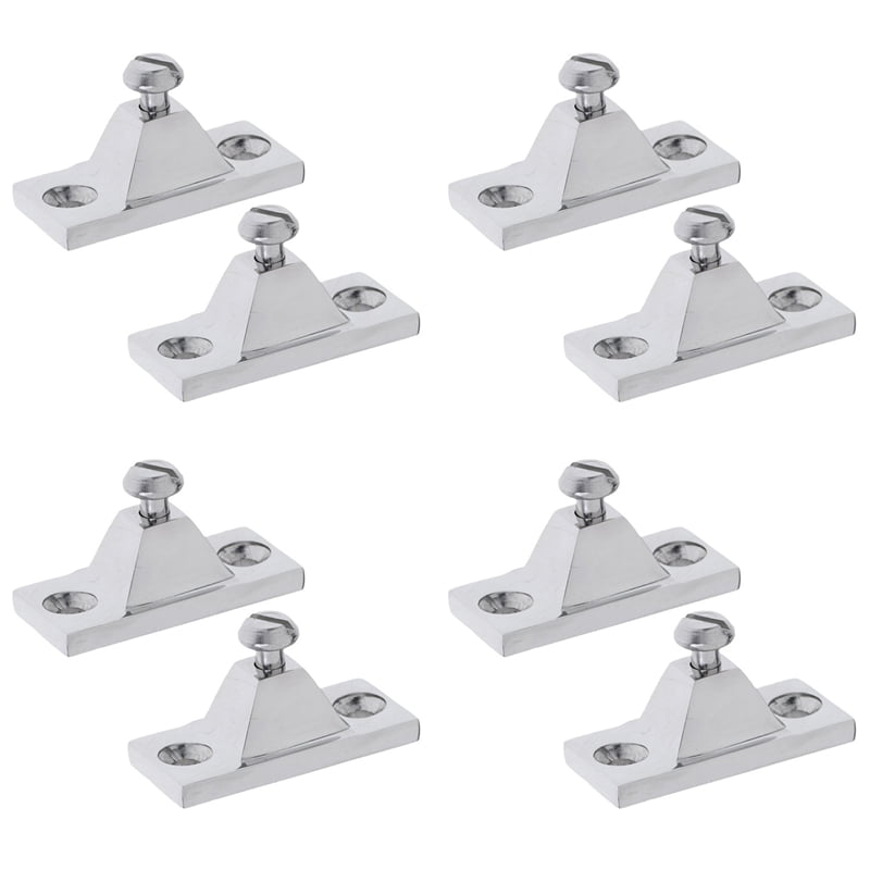 8 Pieces Marine Deck Hinge Boat Bimini Top Fitting Hardware,8 x Deck ...