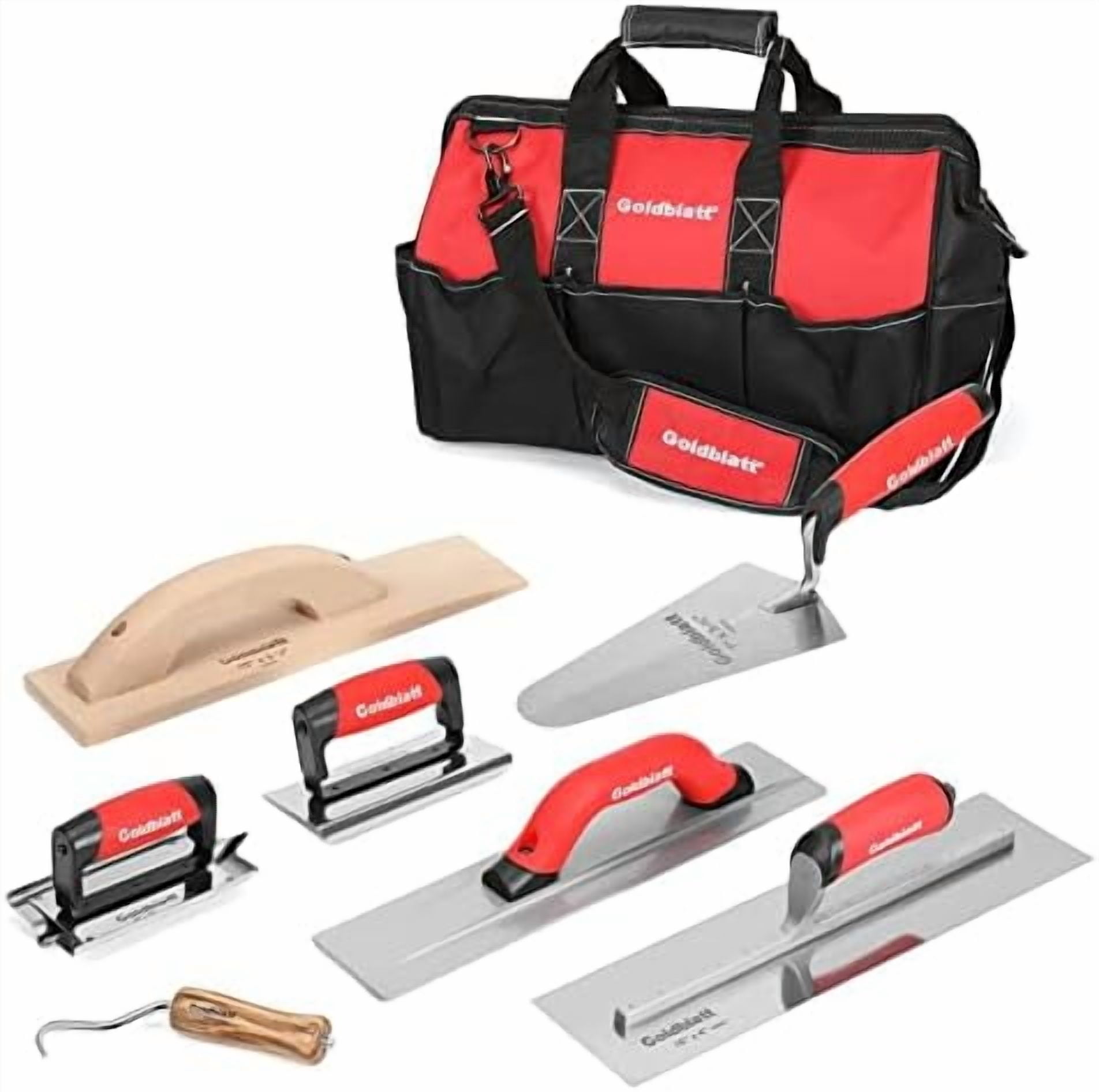 8 Pieces Masonry Hand Tool Set Includes Finishing Trowel, Gauging ...