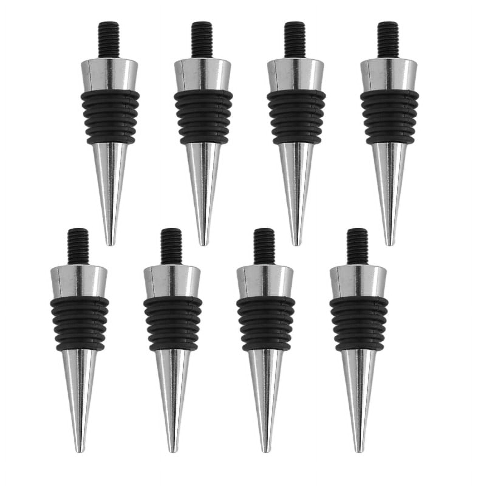 8 Pieces Metal Cork Blank Wine Stopper Kit Reusable Insert Set Hardware ...
