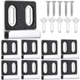 8 Pieces Mirror Clips Hangers Stainless Steel Mirror Holders Heavy Duty ...