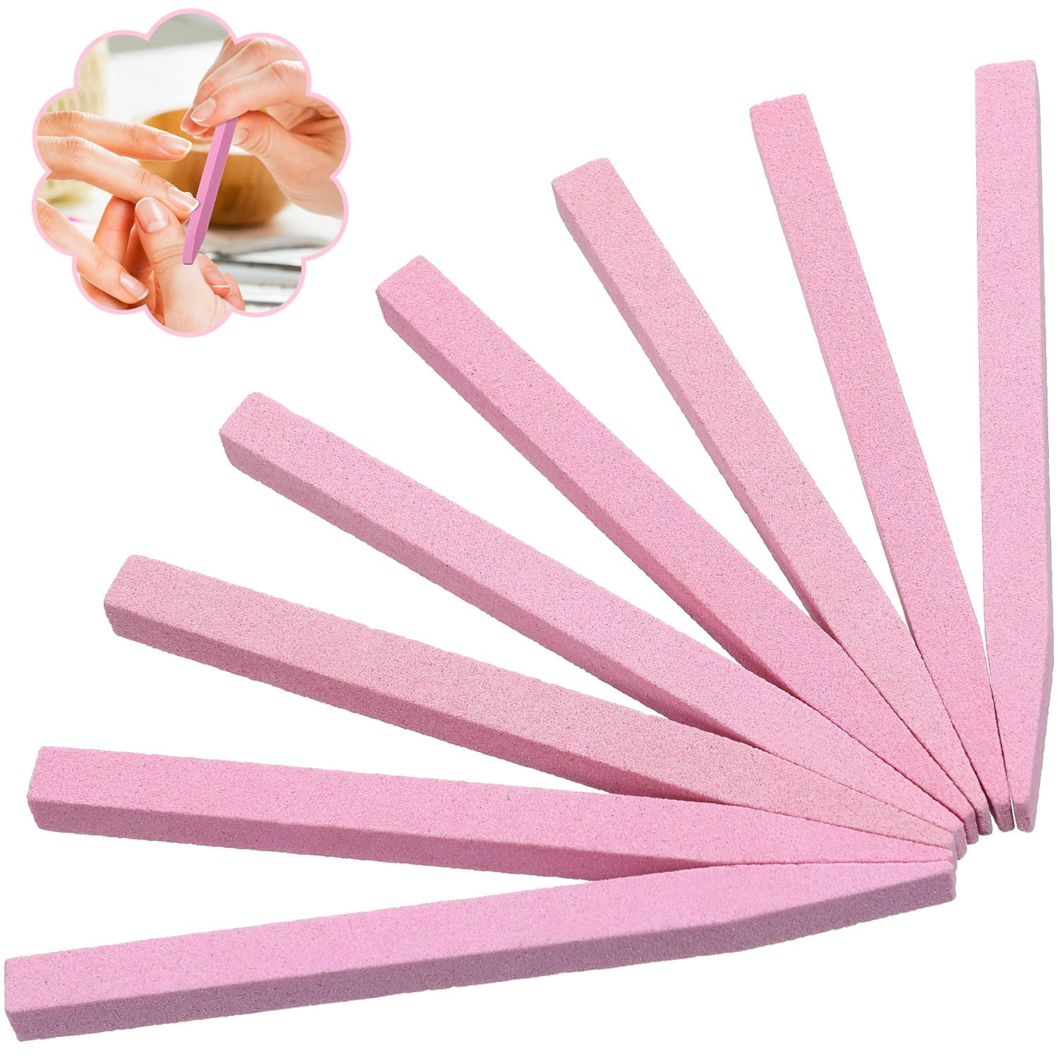 8 Pieces Nail Pumice Stone Stick Stone Nail File Pumice Stone Nail ...
