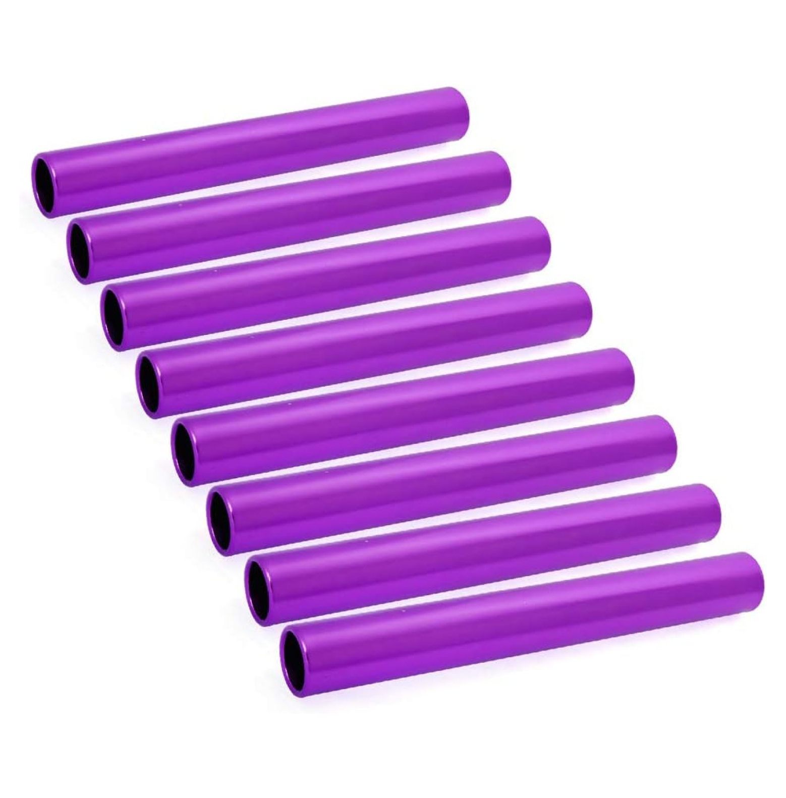 8 Pieces Official Aluminum Track & Field Races Relay Batons - Walmart.com