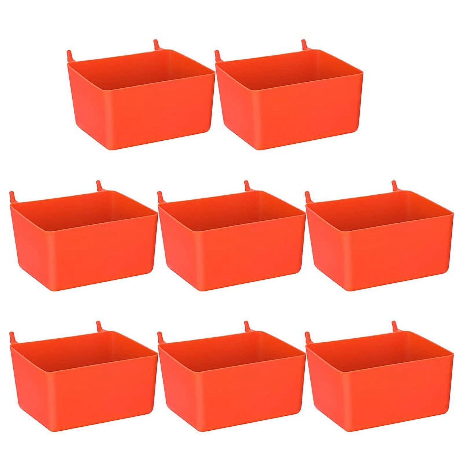 8 Pieces Pegboard Bins Kit Pegboard Parts Storage Pegboard Accessories ...