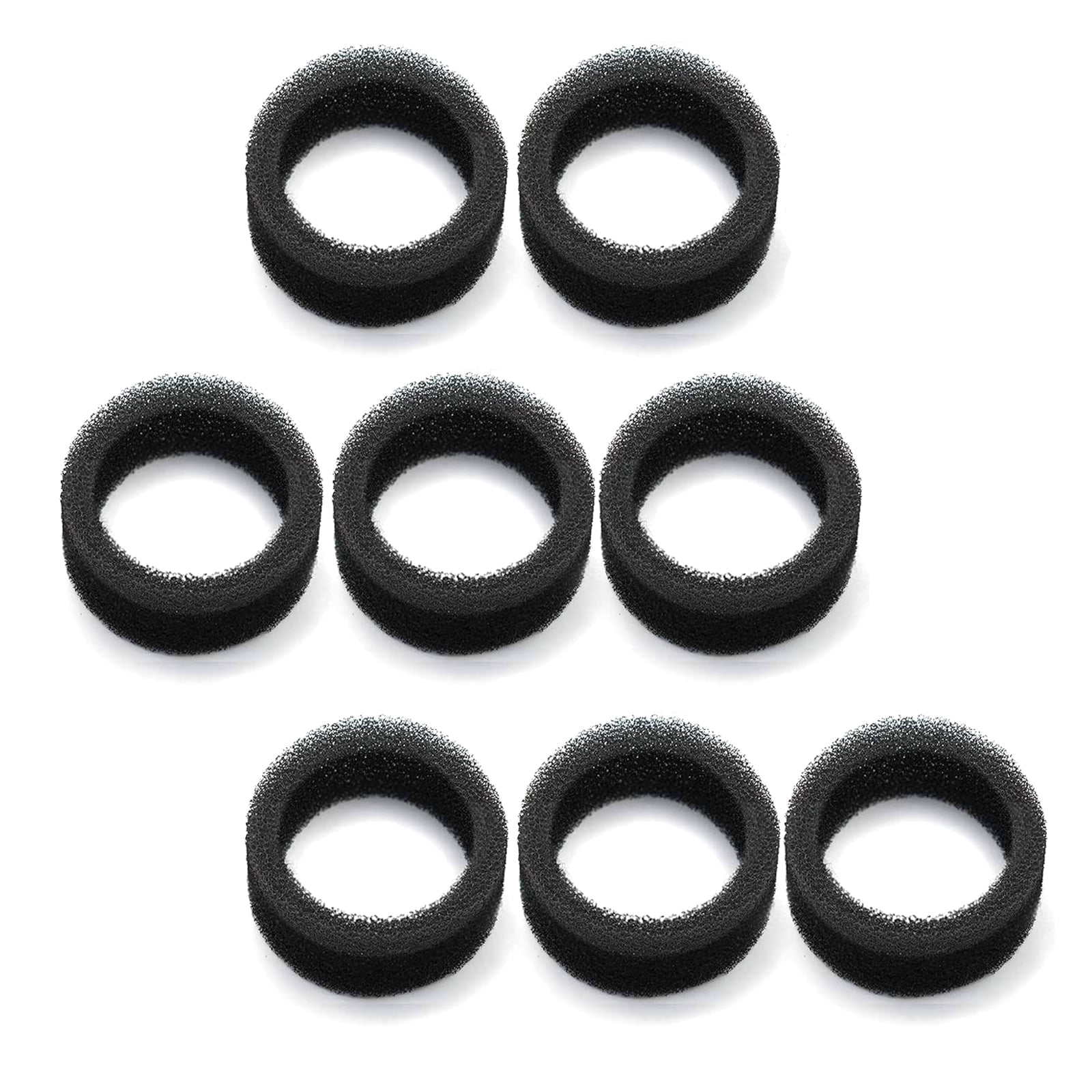 8 Pieces Pet Fountain Foam Filters Round Sponge Black Filter Foam Pet ...