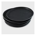 8 Pieces Plastic Server Tray, Non Slip Surface Round Tray, for Home ...