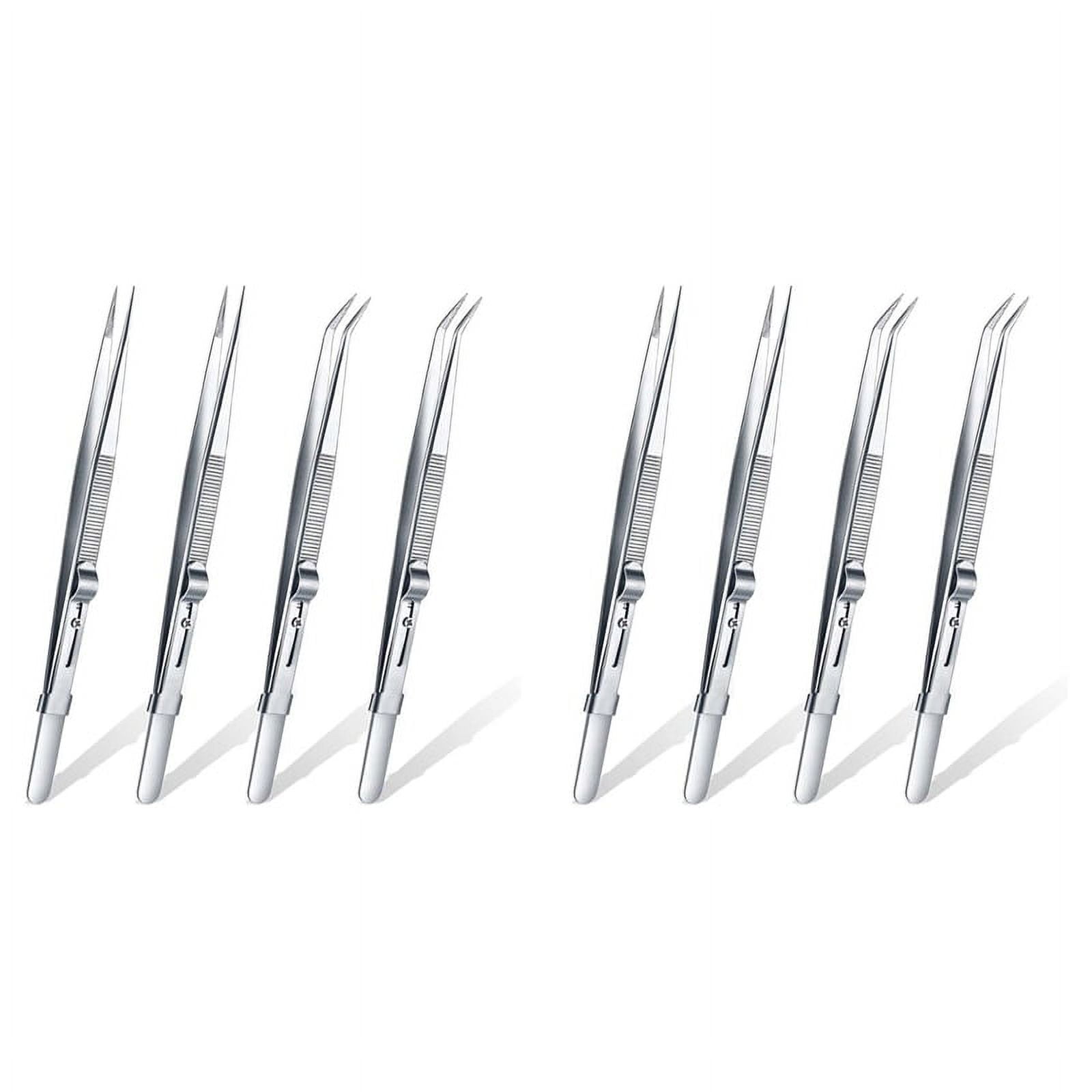 8 Pieces Precision Soldering Tweezer ESD Anti-Static Industrial ...