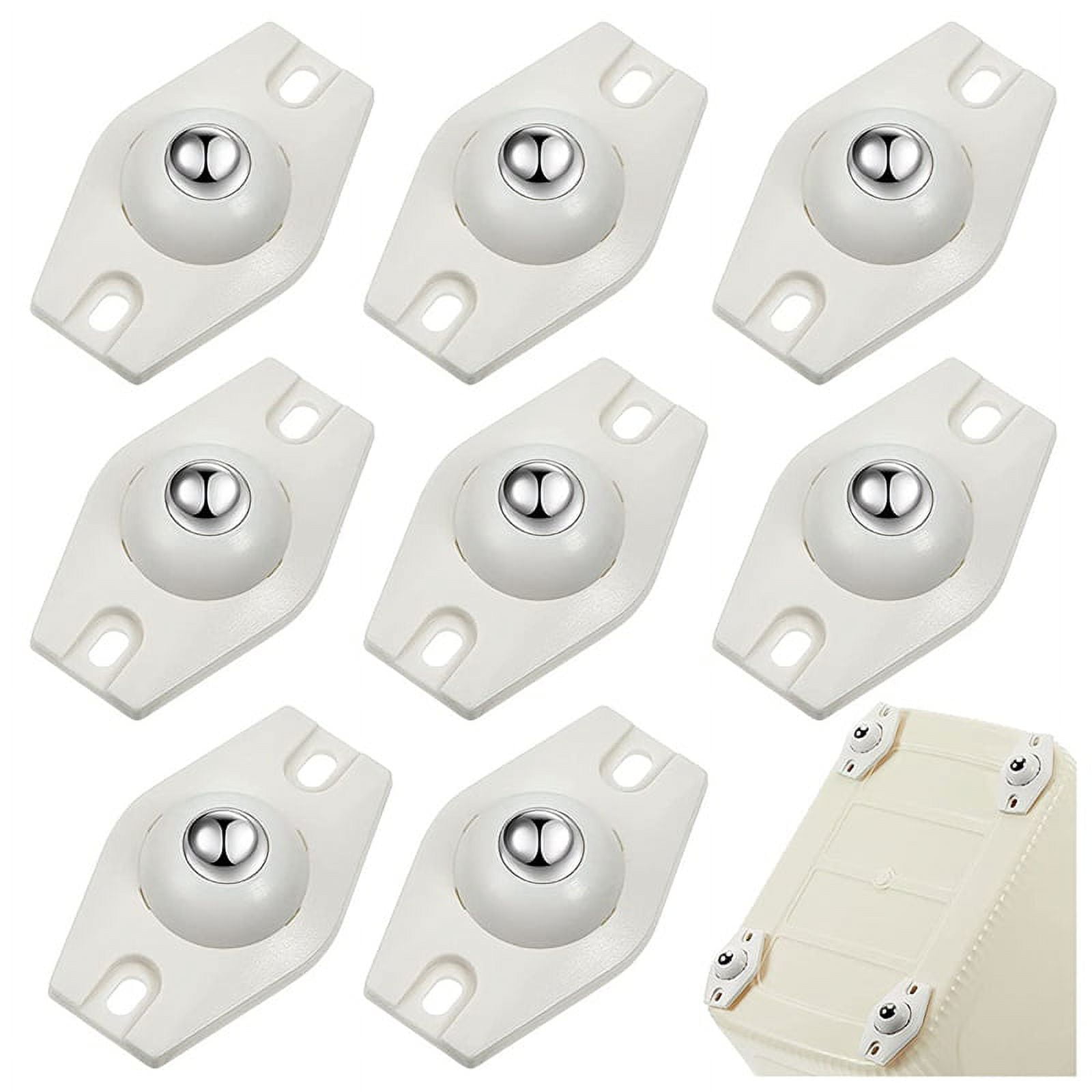 8 Pieces Self Adhesive Caster Wheels with (White) - Walmart.com