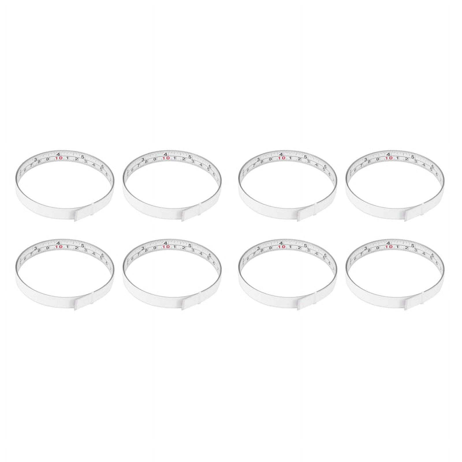 8 Pieces Self-Adhesive Measuring Tape,Steel Ruler Tape Label,Metal ...