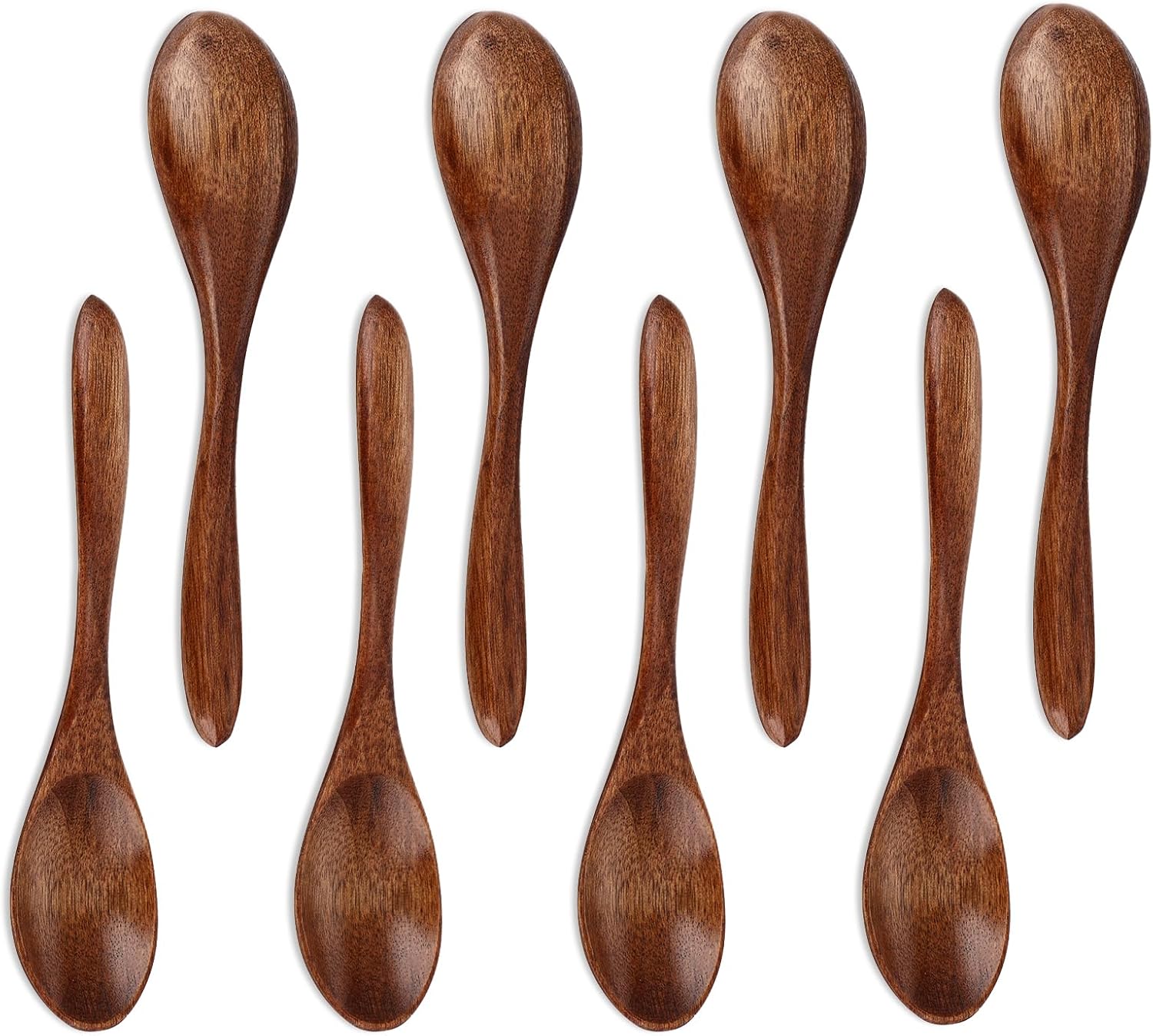 8 Pieces Small Wooden Spoons, 5.7 Inch Wood Spoons Honey Spoons for Tea ...