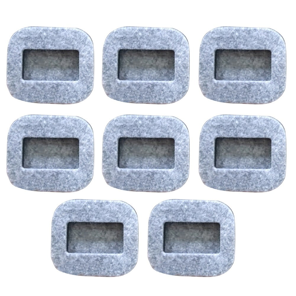 8 Pieces Square Felt Furniture Caster Cups Non-Slip Floor Protectors ...