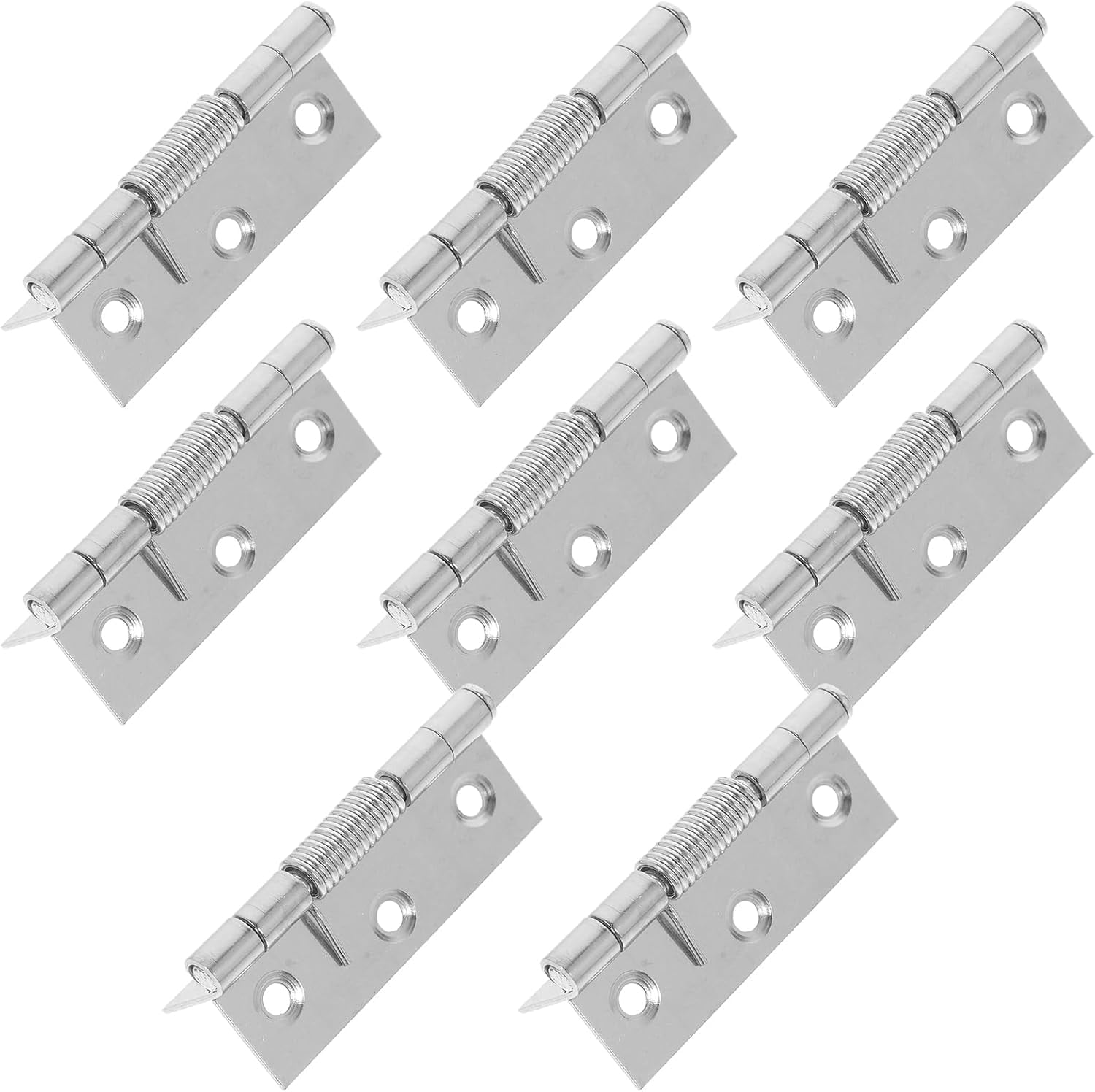 8 Pieces Stainless Steel Hinge Spring Door Hinge Spring Door Closer ...