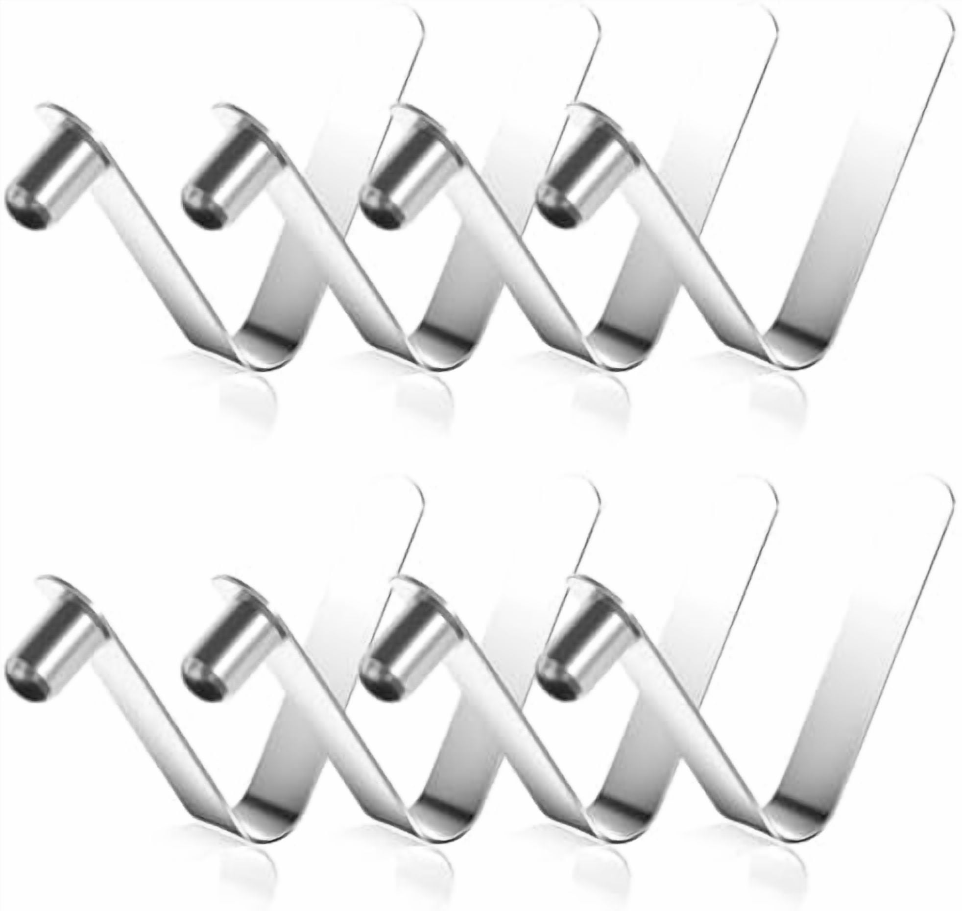 8 Pieces Stainless Steel Push Button Spring Snap Clips - Paddle/tent ...