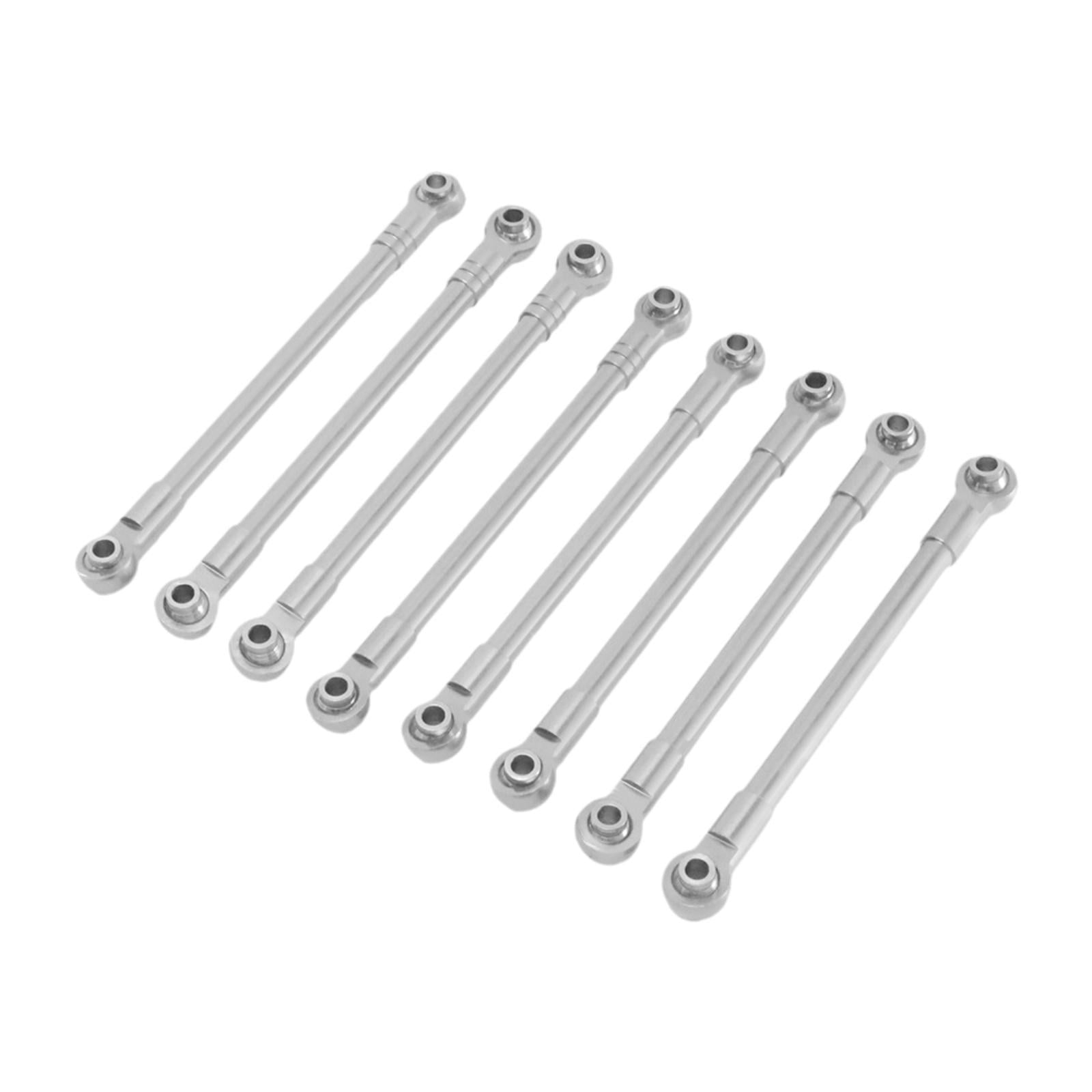 8 Pieces Steering Linkage Rods RC Car Pull Rods Chassis Fixing Linkage ...