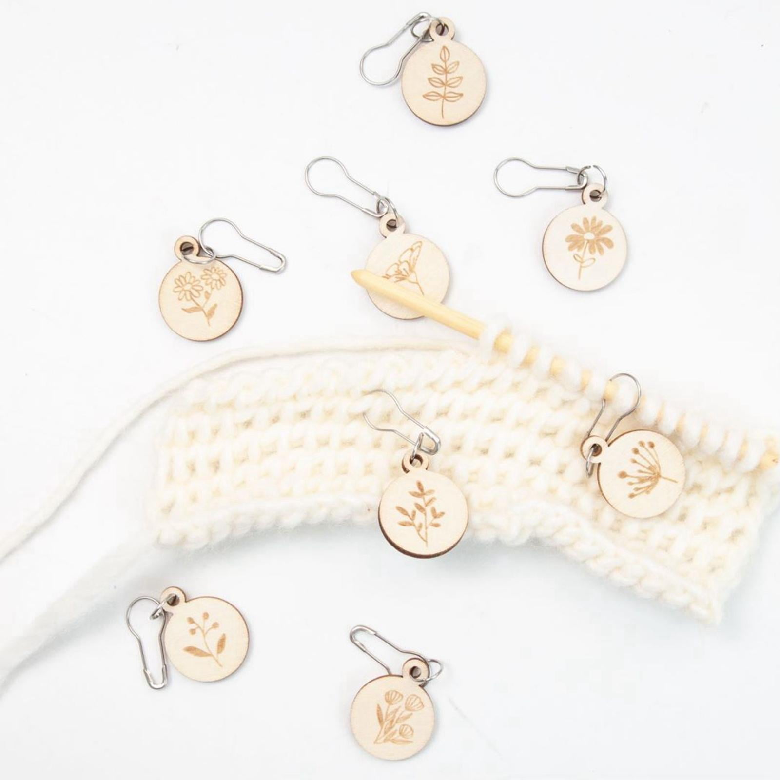 8 Pieces Stitch Marker Knitting Tools Removable Round Crochet Latch ...